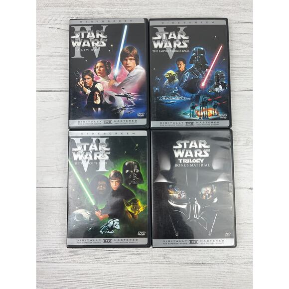 Star Wars | Media | Star Wars Dvd Bundle Widescreen Edition Set Of 4 ...